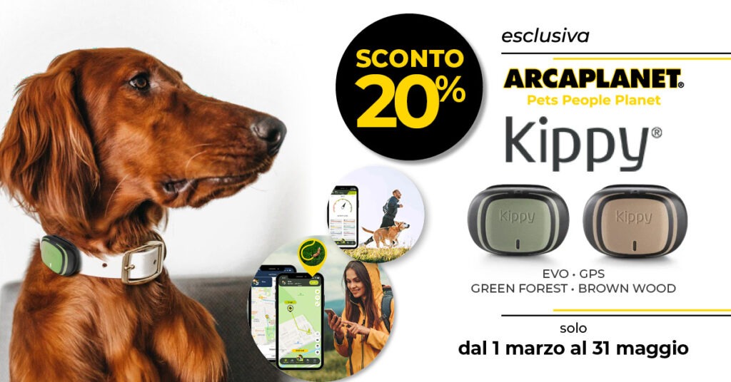 Kippy Evo geolocalizzatore per cani in esclusiva da Arcaplanet
